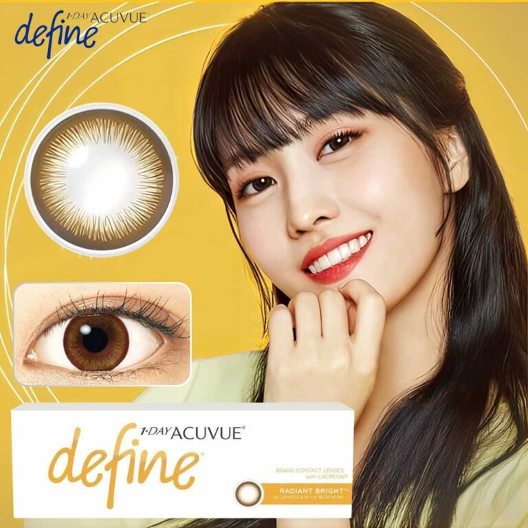 ACUVUE DEFINE Radiant Bright soft coloured contact lenses