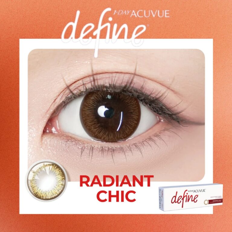 ACUVUE DEFINE Radiant Chic coloured contact lenses
