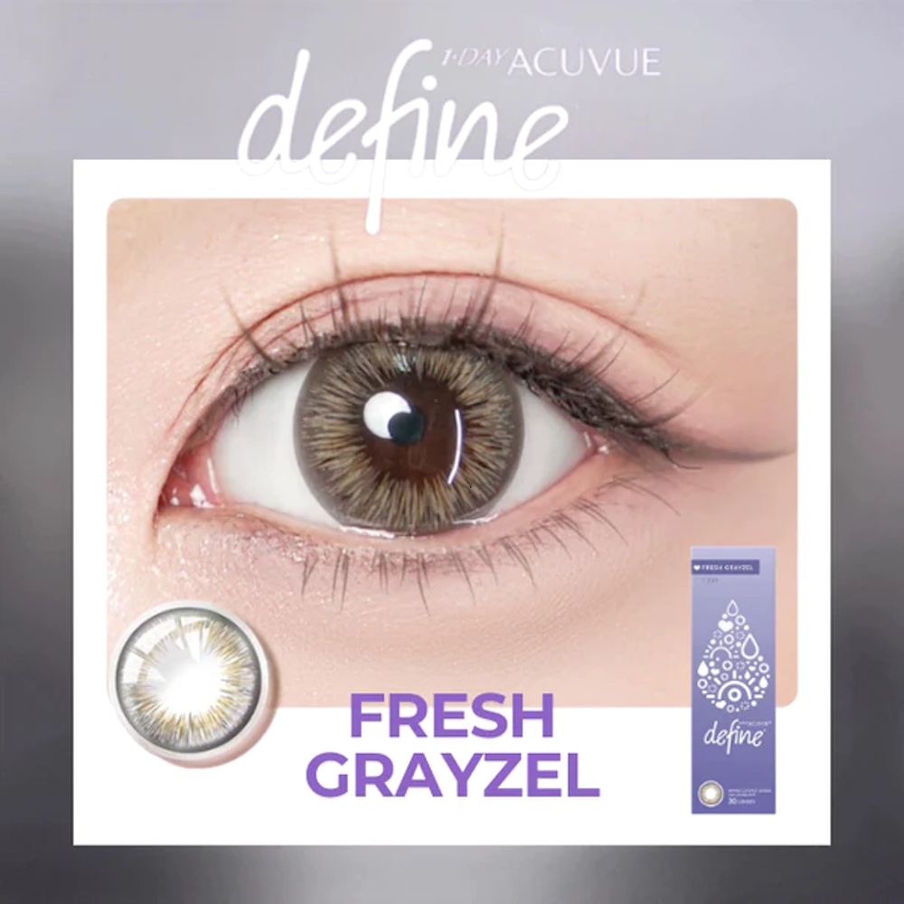 Enhance natural beauty with ACUVUE DEFINE Fresh Grayzel